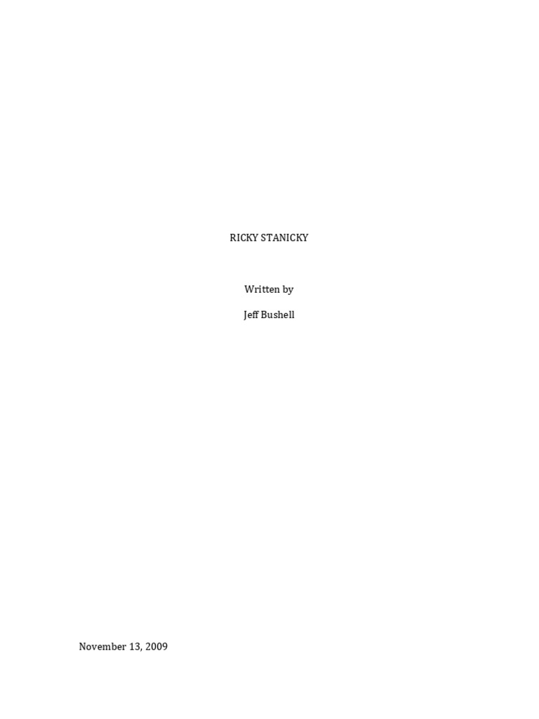 Ricky Stanicky | PDF