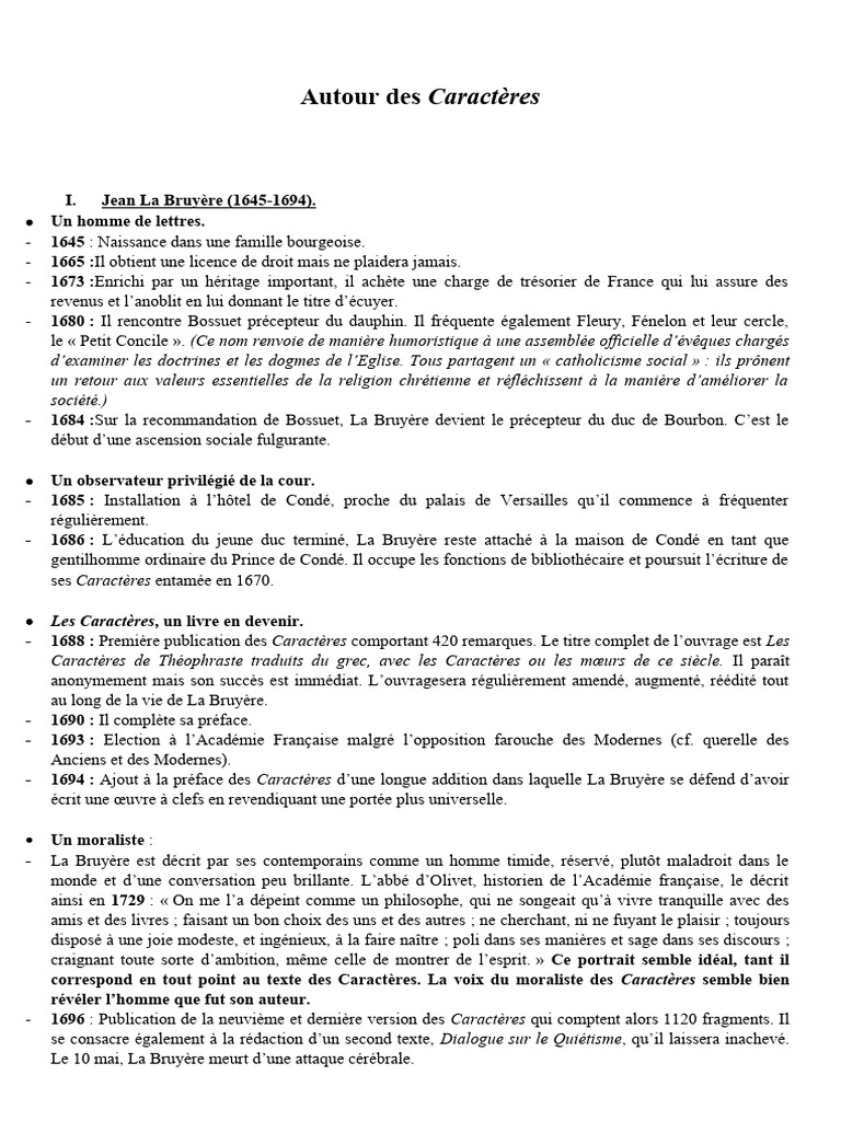 Autour Des Caract Res | PDF | Fiction générale