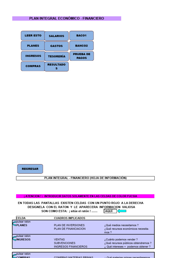 Plantilla de Plan Financiero en Excel | PDF | Comercio | Economias