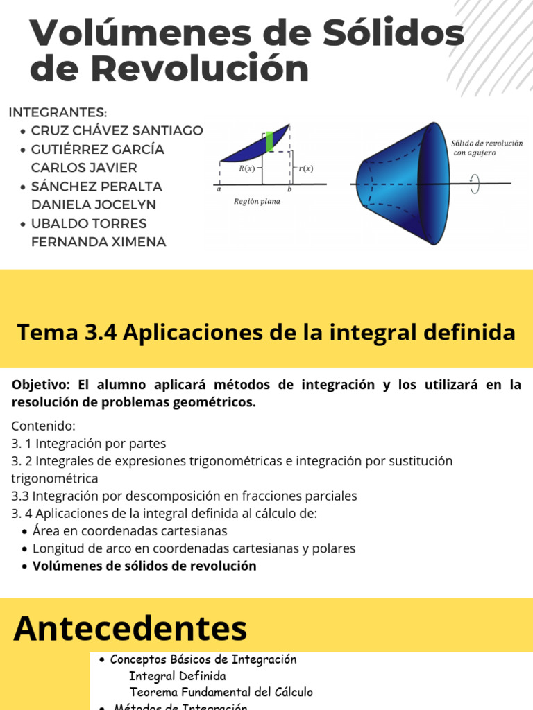 Volumenes de sólidos de revolución | Descargar gratis PDF | Integral ...