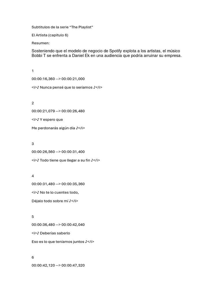 Bobbi T vs. Daniel Ek en Spotify | PDF | Spotify