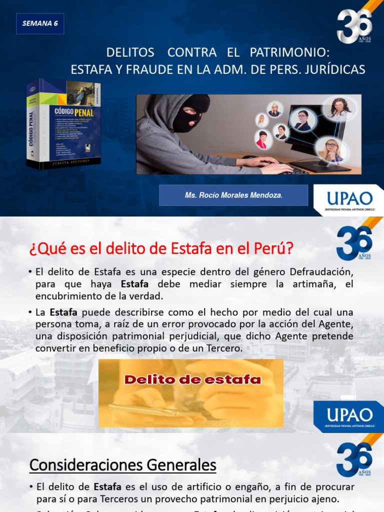 Sesión 6 - Estafa - Fraude | PDF | Bienes (Ley) | Ley común