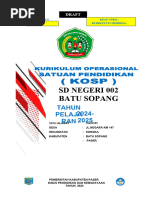 Panduan Penyusunan Kosp Tahun Pelajaran 2025 | PDF