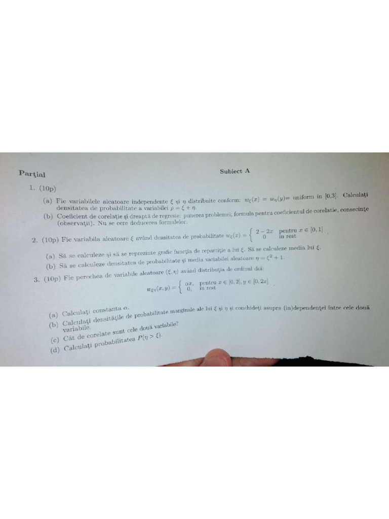 Subiecte Parțial + Final | PDF