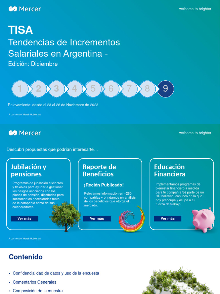 Arg 2023 Mercer Reporte Tisa - 9 | PDF | Pensión | Comercio