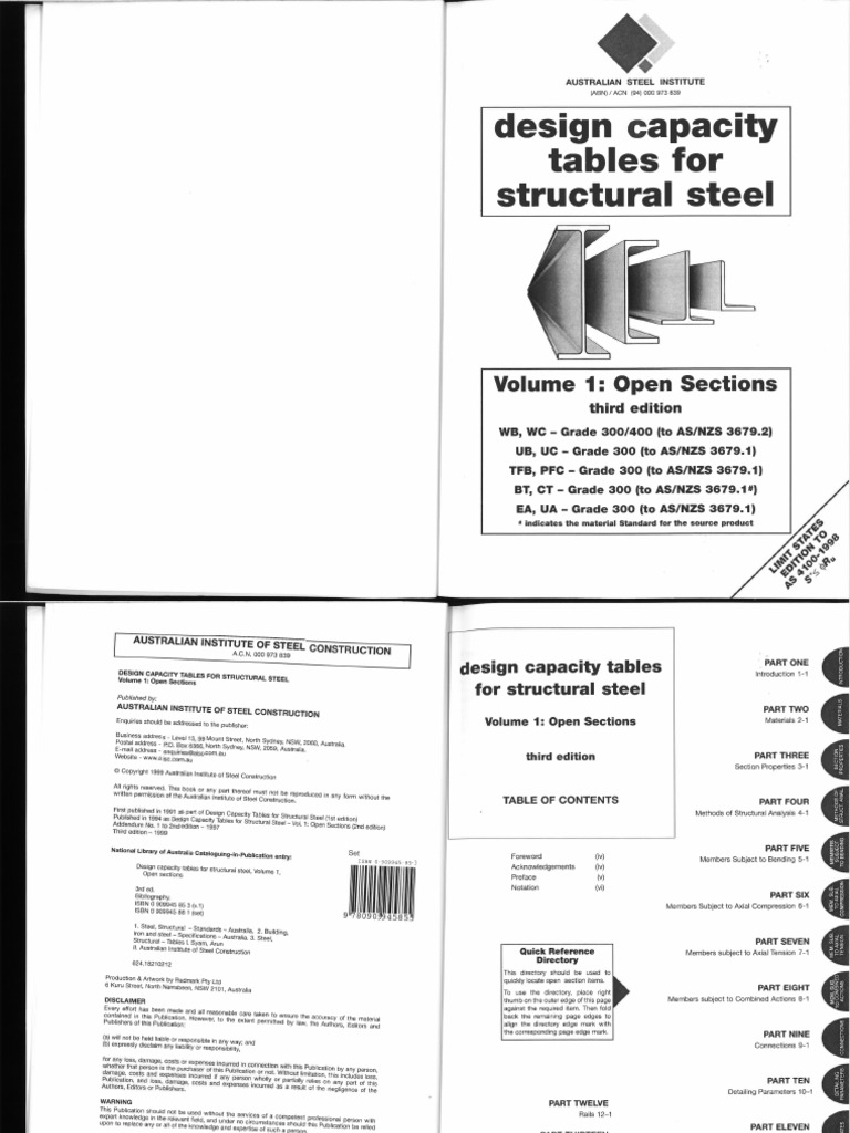 Design Capacity Table - Part 1 | PDF