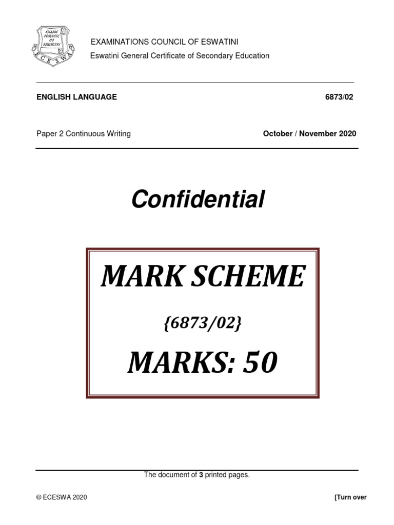 English Language PAPER 2 - MS | PDF | Accuracy And Precision | Vocabulary