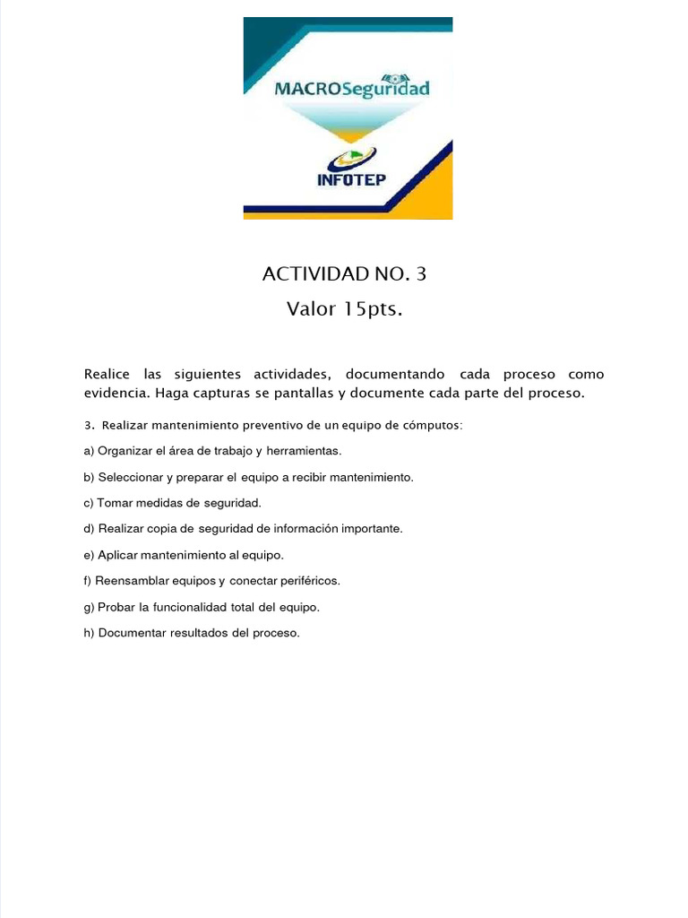 Ejercicio Practico 3 | Descargar gratis PDF | Software antivirus | Periférico