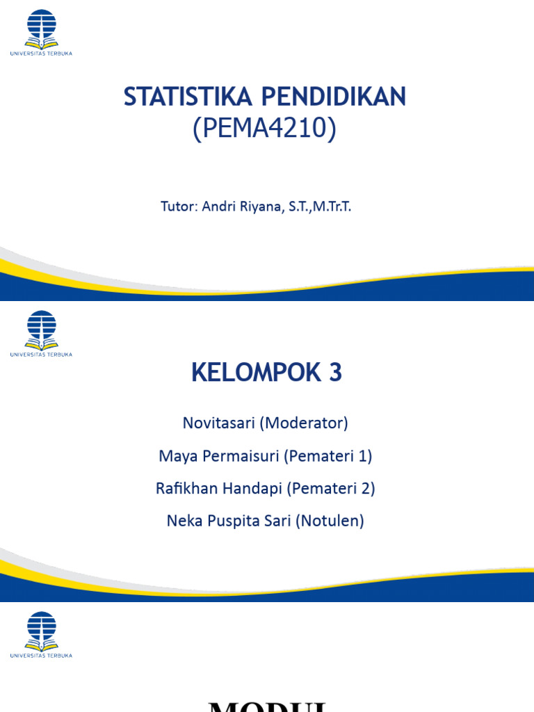 KEL 3 Statistika Pendidikan | PDF