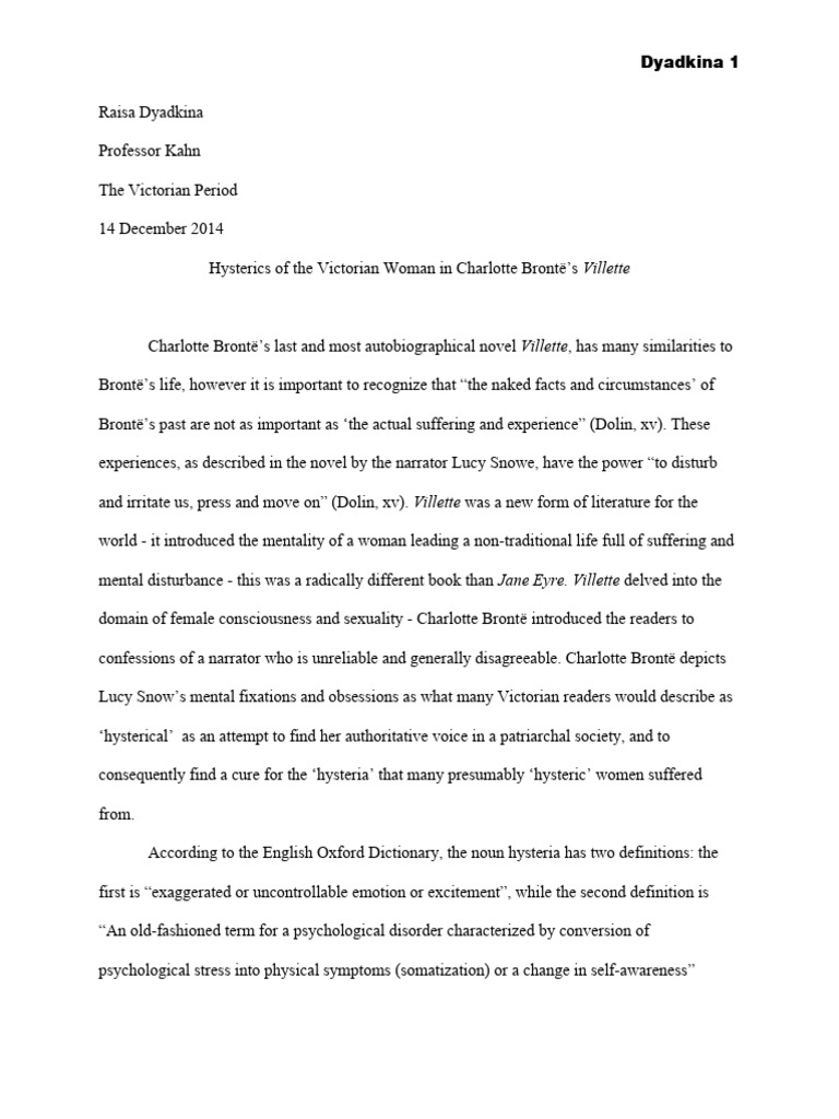 Lucy Snowe | PDF | Hysteria | Villette (Novel)