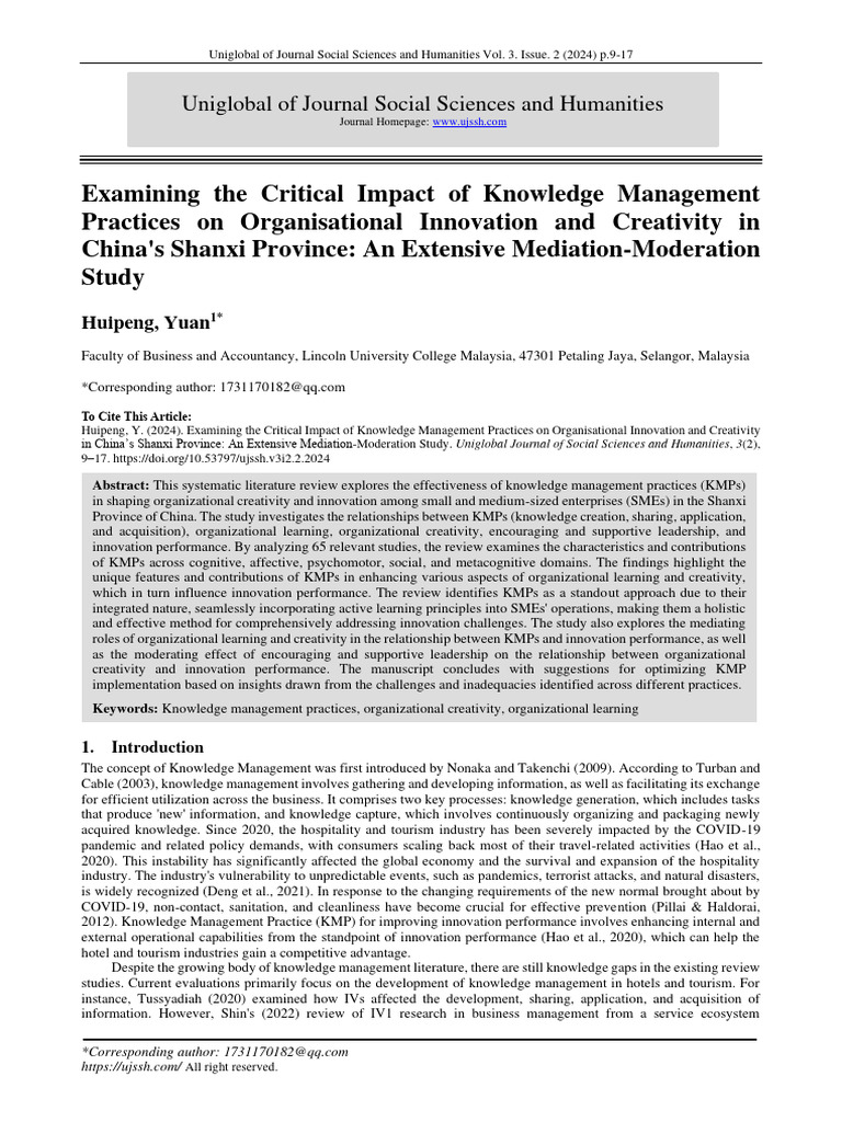 2 | PDF | Creativity | Knowledge Management