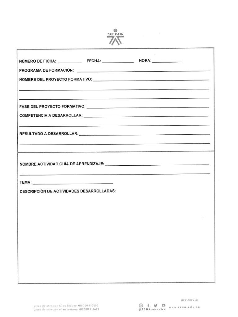 Plantilla Bitacora | PDF