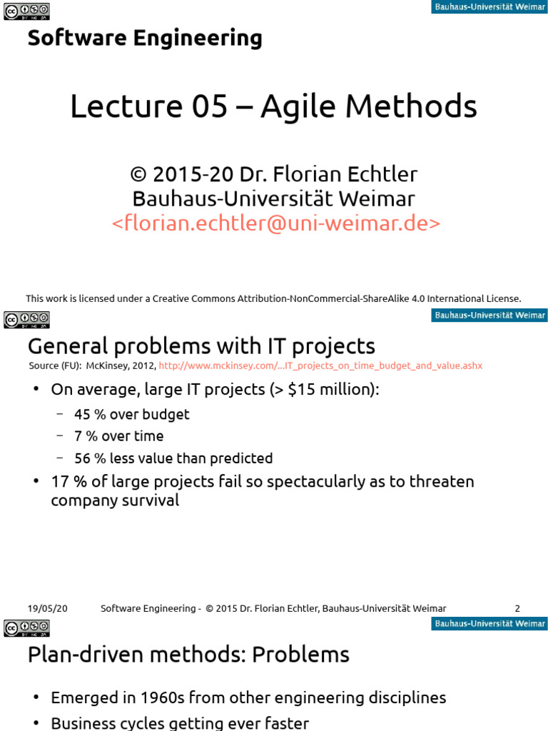 05-agile-methods | PDF | Agile Software Development | Scrum (Software Development)