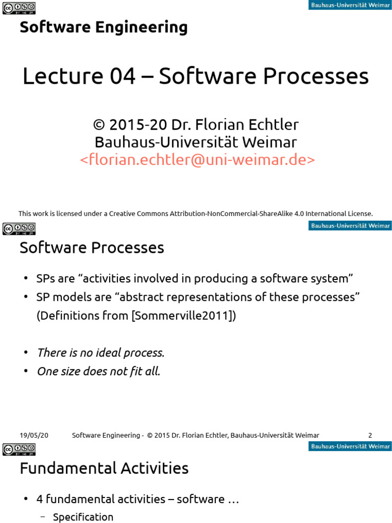 04 Software Processes | PDF | Agile Software Development | Software