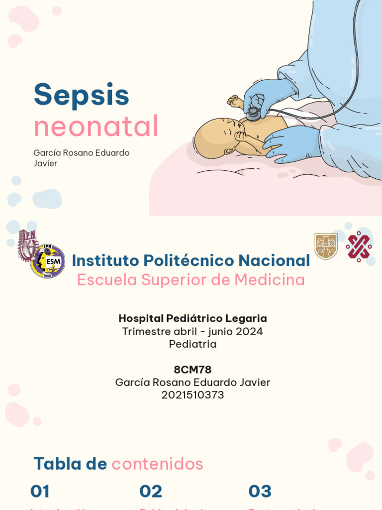 Sepsis Neonatal | PDF | Septicemia | Inmunología