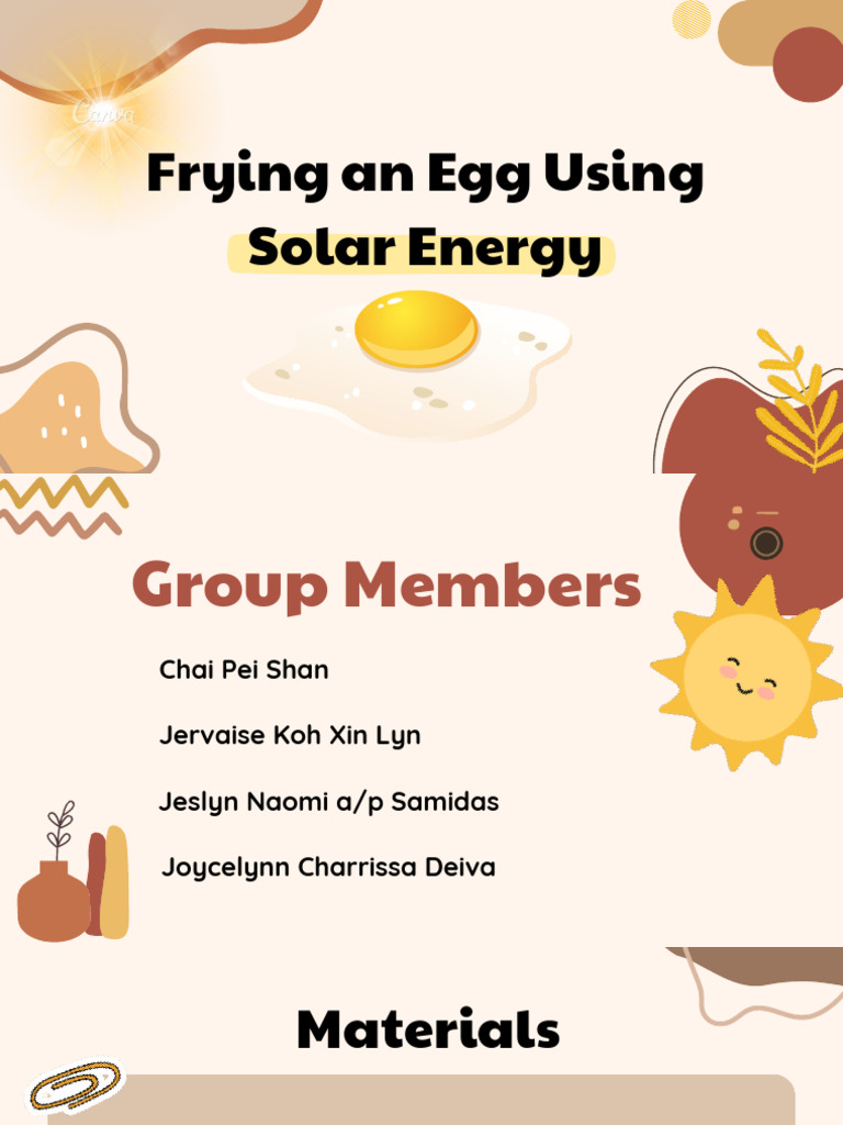 Solar Egg Cooking Experiment Guide | PDF | Aluminium Foil | Solar Energy