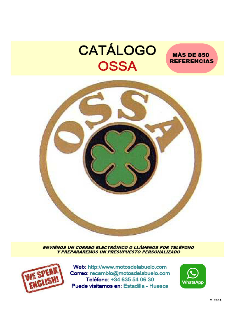 Ossa | PDF | Carburador | Combustibles
