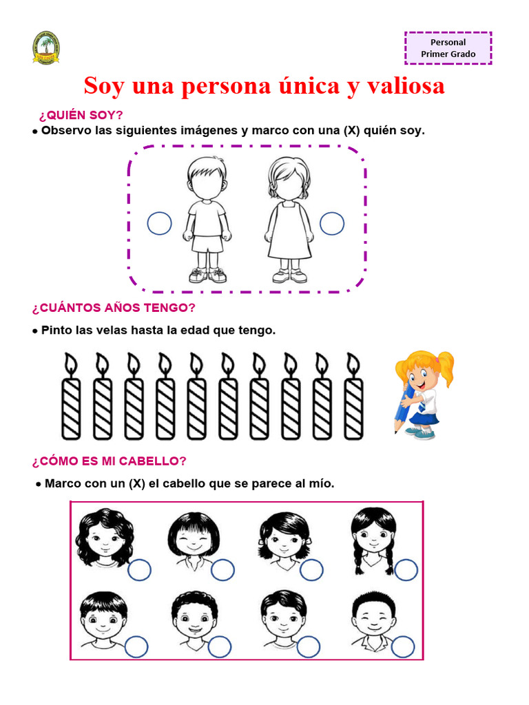 Ficha Soy Una Persona única Ps Pdf