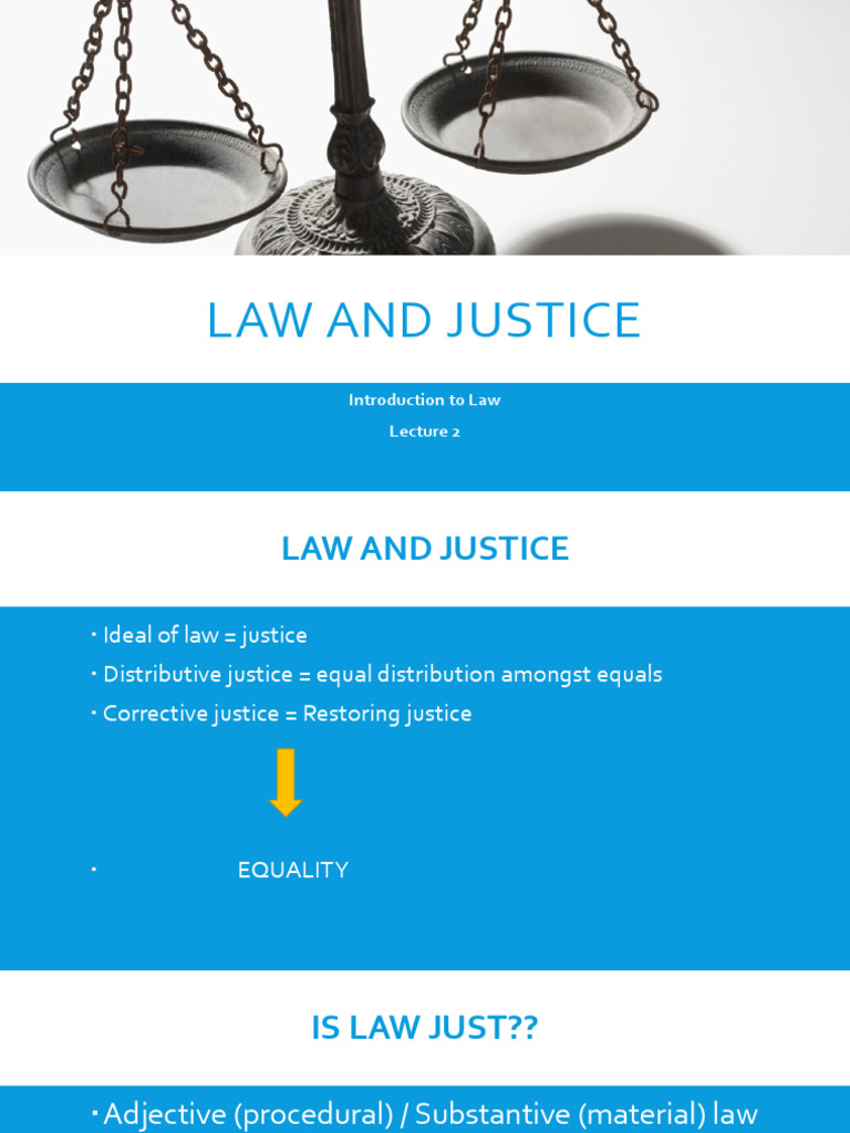 Introduction Lesson 2 | PDF | Jurisprudence | Justice