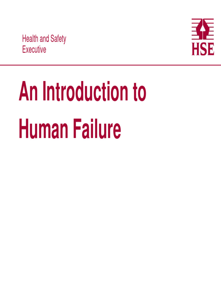 Understanding Human Failure Types | PDF | Automation | Safety