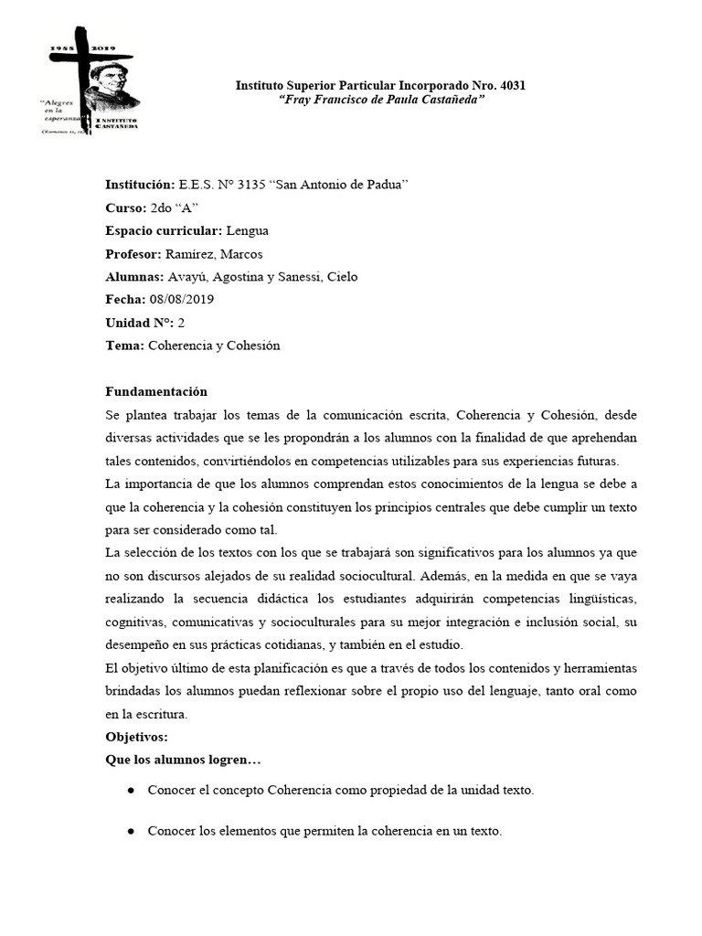 CLASE 1 A 4 - Avayu y Sanessi Corrección | PDF | Concepto ...