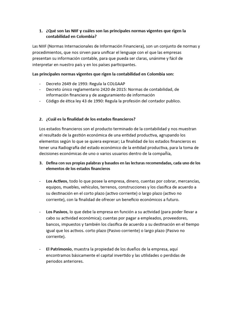 Actv Contab | PDF | Contabilidad | Estado financiero