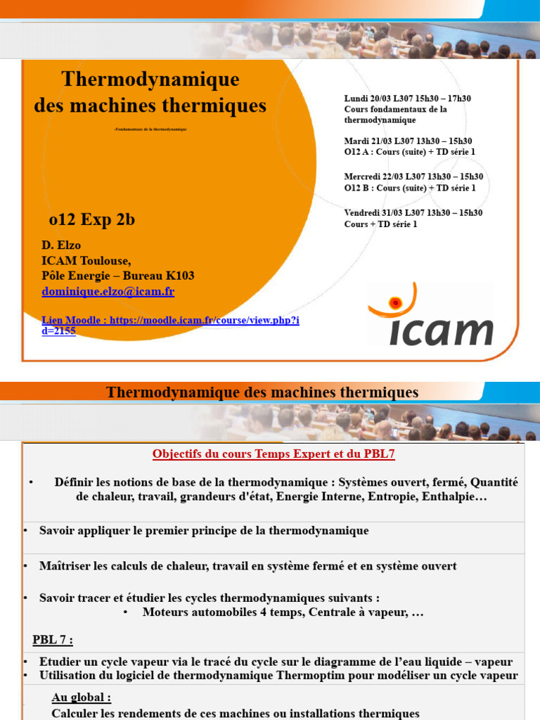 Thermodynamique des machines thermiques | PDF | Thermodynamique | Chaleur