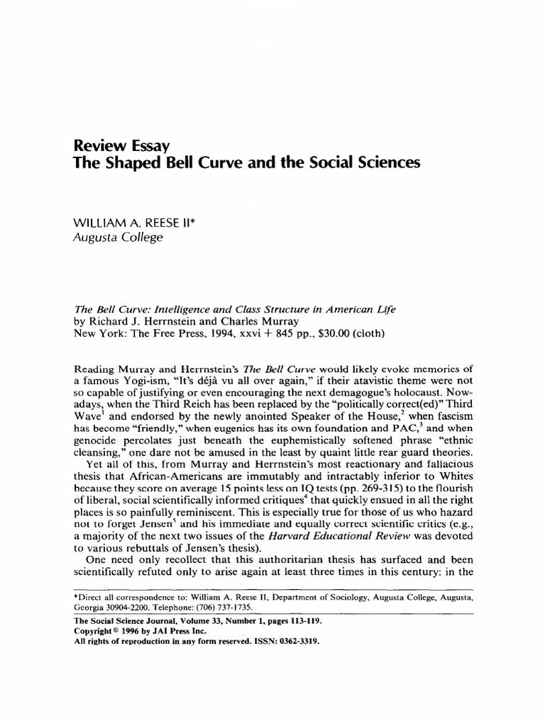 The Bell Curve Intelligence and Class ST | PDF | Intelligence Quotient