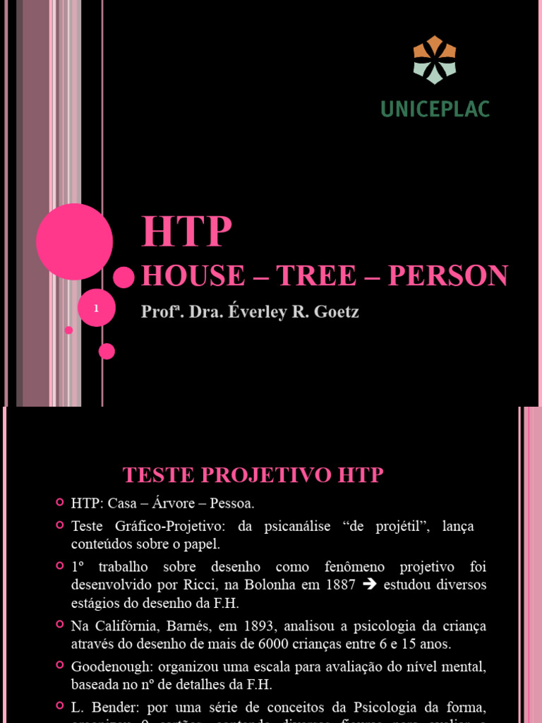 Teste - House - Tree - Person | PDF | Tempo | Psicanálise