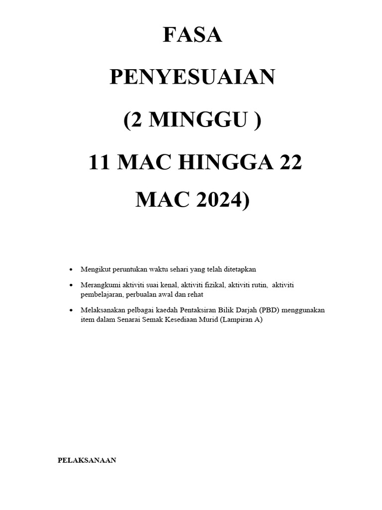 RPH Transisi 2024 - 2025 | PDF