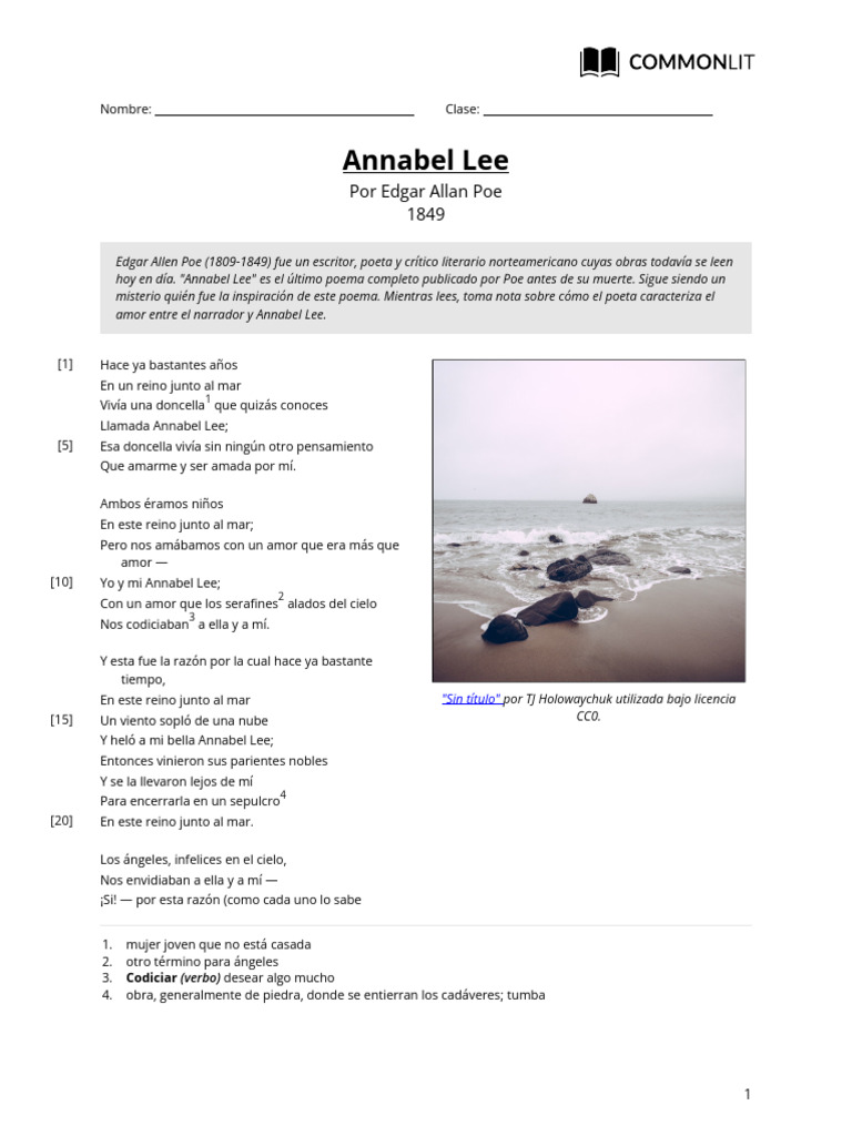 Annabel Lee-Student | PDF