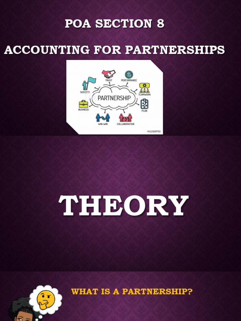 POA Section 8 Partnerships | PDF | Partnership | Debits And Credits