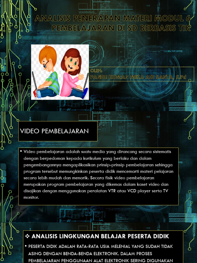 Analisis Penerapan Materi Modul 6 Tik Mika | PDF | Teknologi & Rekayasa