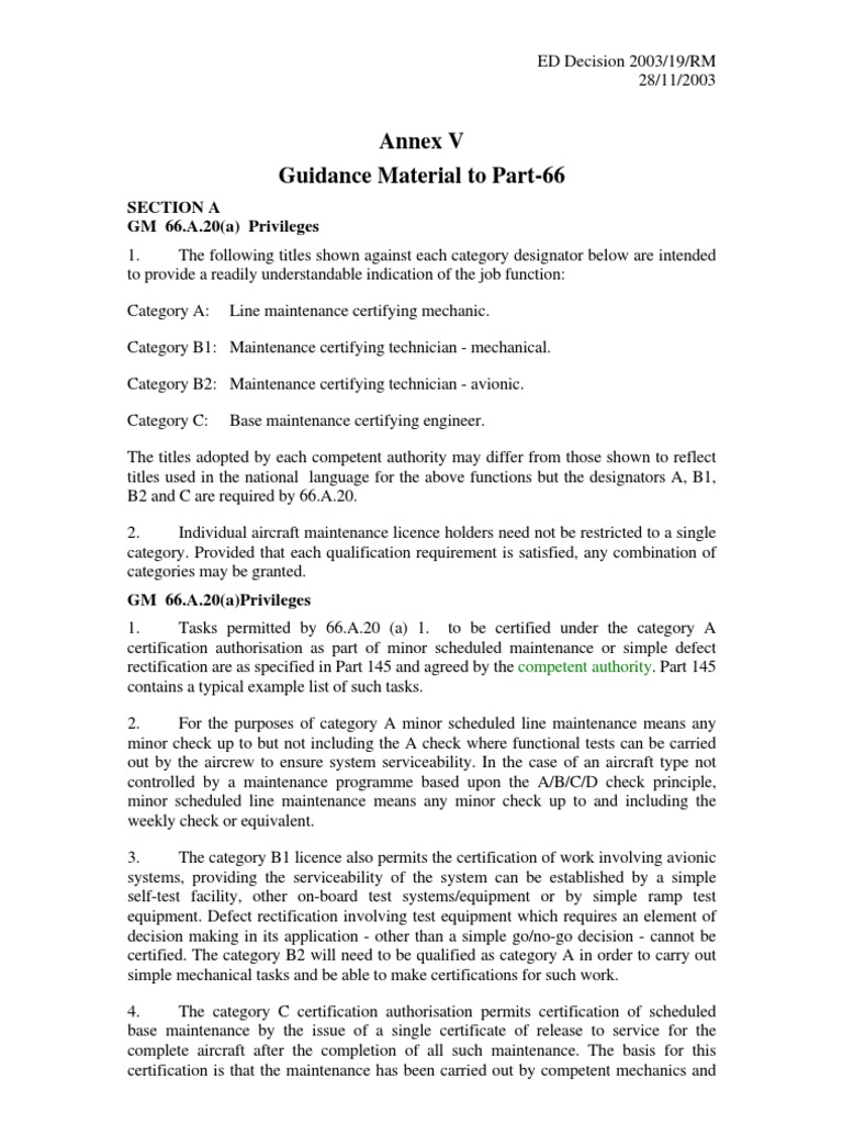 Guidance Material Part66 - GM | PDF | Question | Multiple Choice