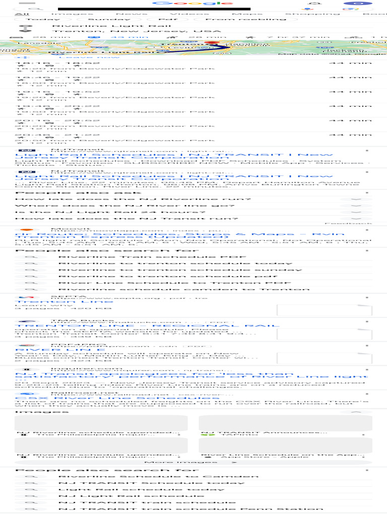 Riverline To Trenton Schedule - Google Search | PDF | Nj Transit ...