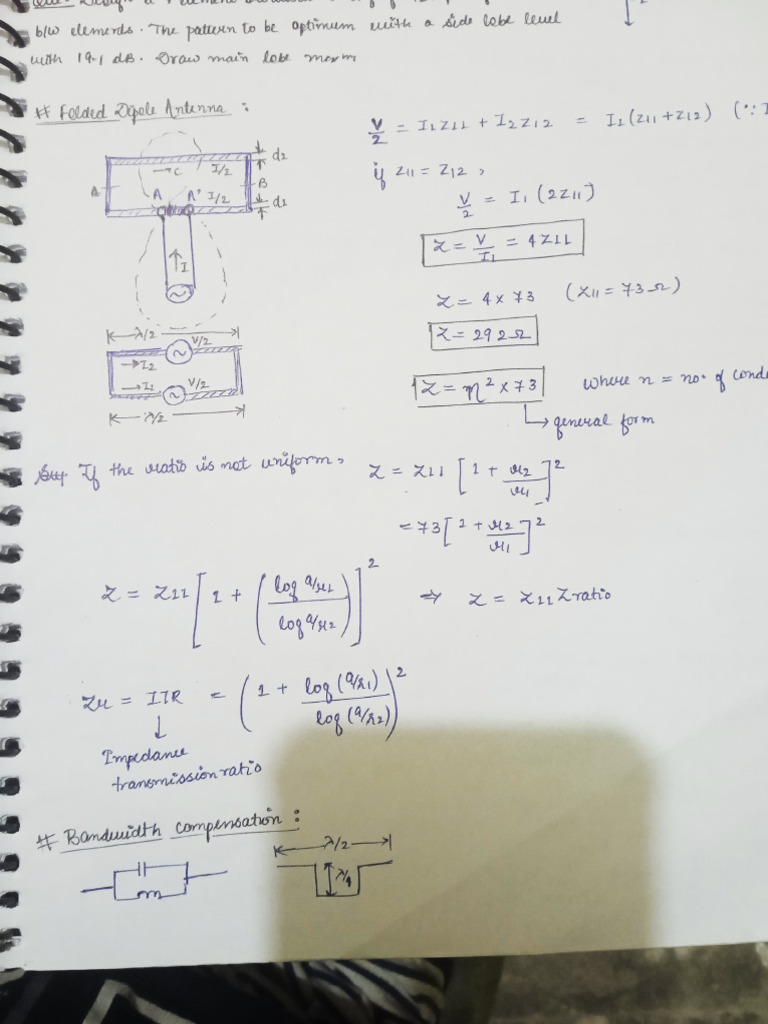 Antenna Design Handwritten Notes | PDF