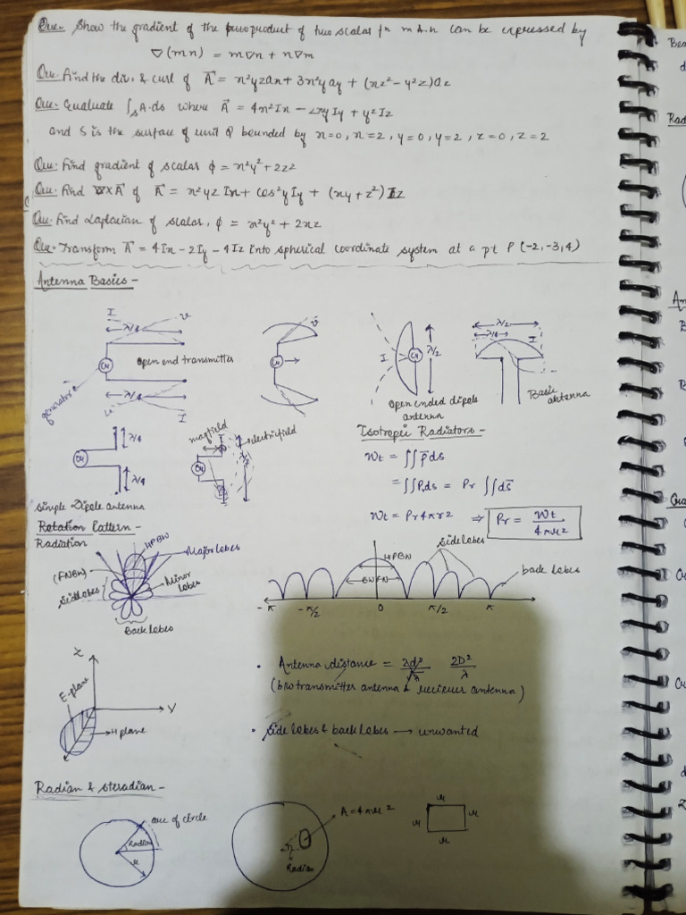 Antenna Design Handwritten Notes 3 | PDF