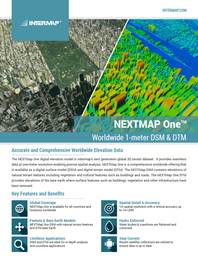 Data Sheet - NEXTMap One - 2021 | PDF | Computing | Information Technology