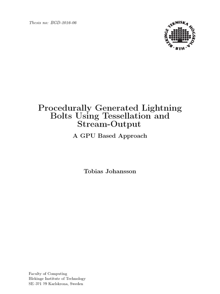 FULLTEXT02 | PDF | Shader | Computer Science