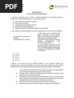 OBMF 2021 - Fase 1 - Nível 3 - Gabarito | PDF | Investimentos | Cartão ...
