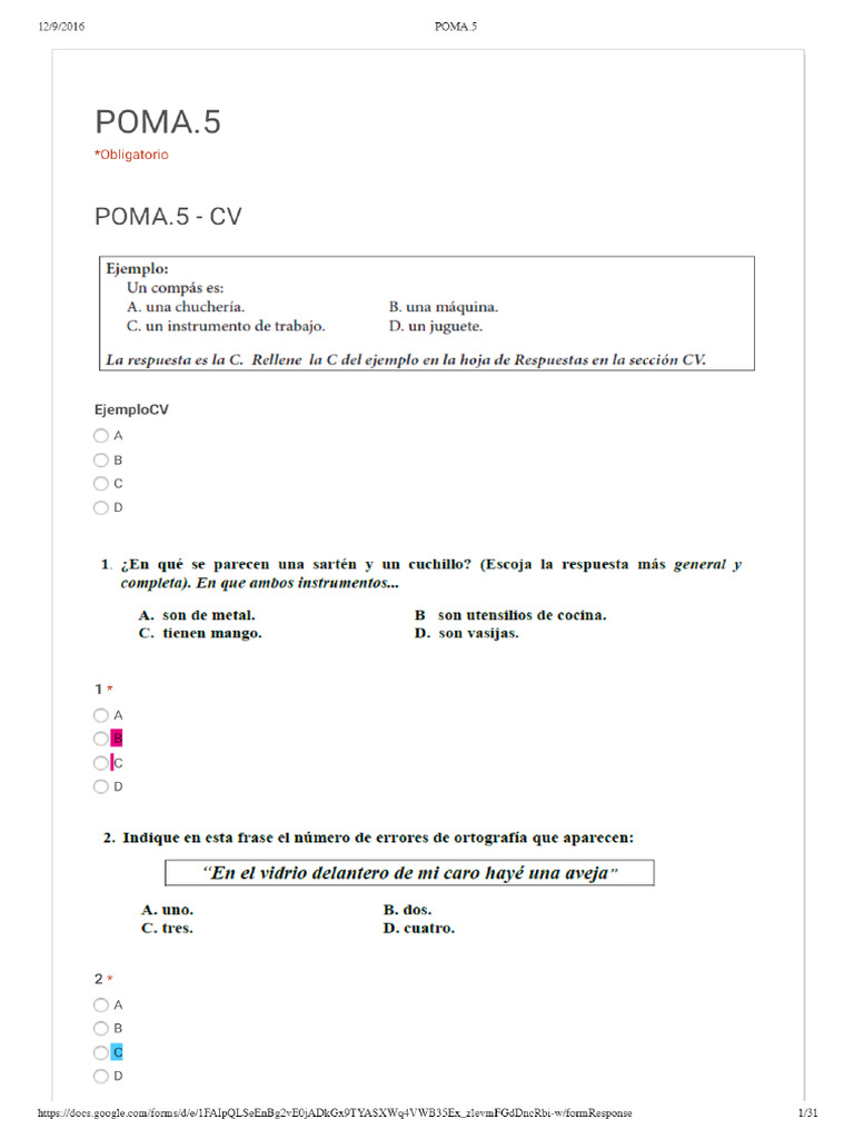 Ejemplo Prueba POMA UASD - 230123 - 002131 | PDF