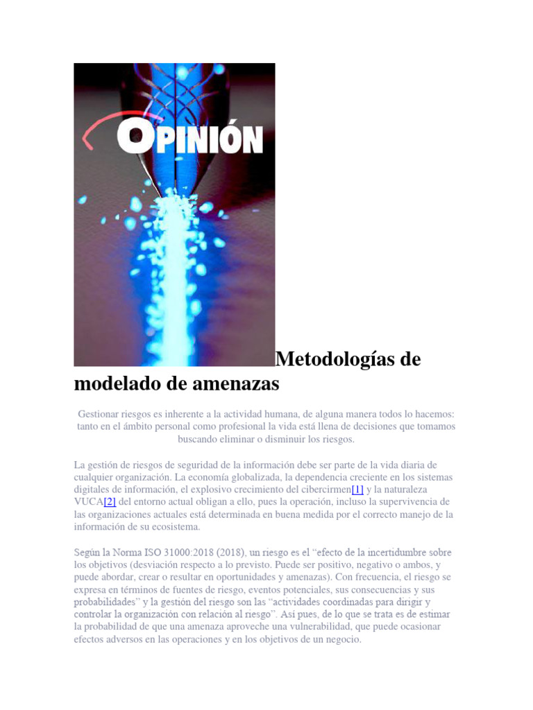 Metodologías de Modelado de Amenazas Ejemplo | PDF | Software | Vulnerabilidad (informática)