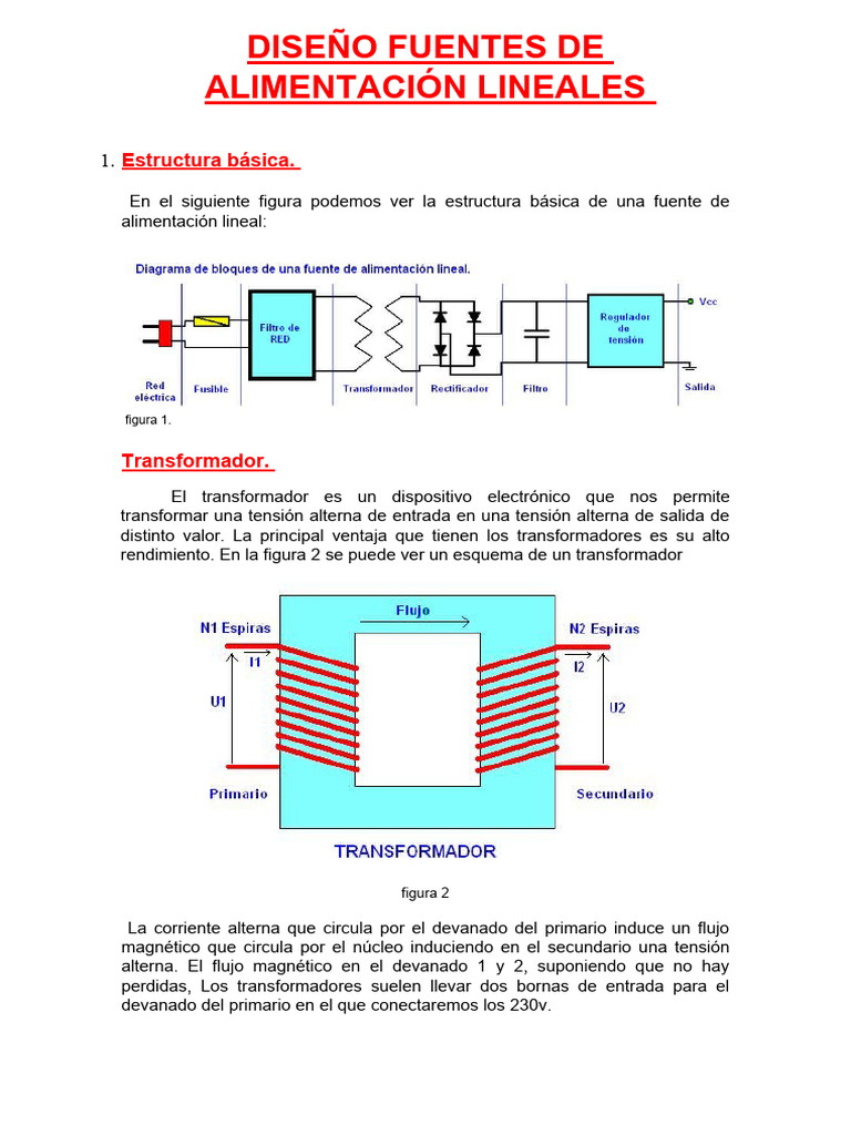 Fuentes Alimentacion Lineales | Descargar gratis PDF | Rectificador ...