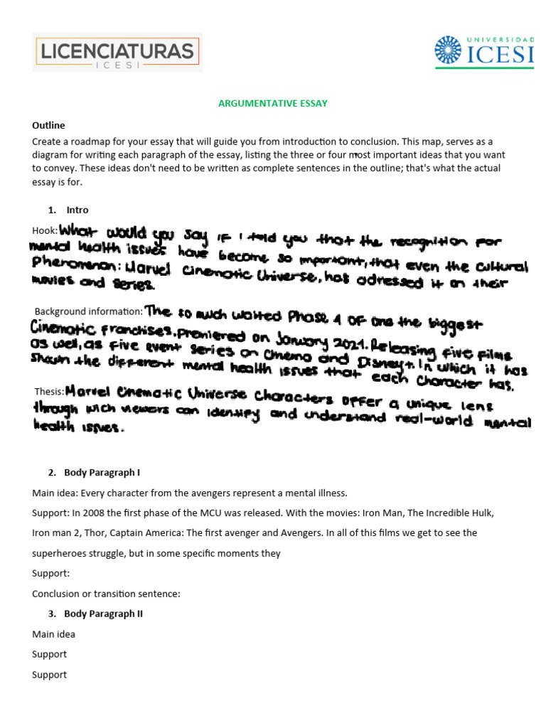 Outline Argumentative Essay | PDF | Philosophy | Technology & Engineering