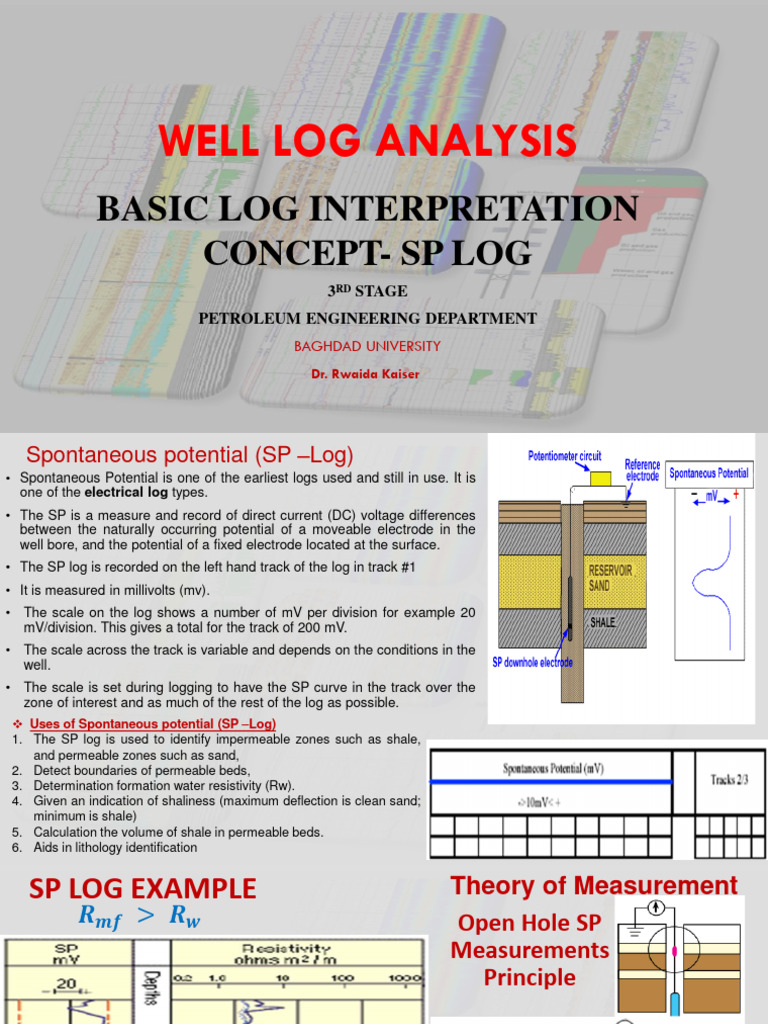 3 Lect - Well Log Analysis - SP MOD | Download Free PDF | Applied And ...
