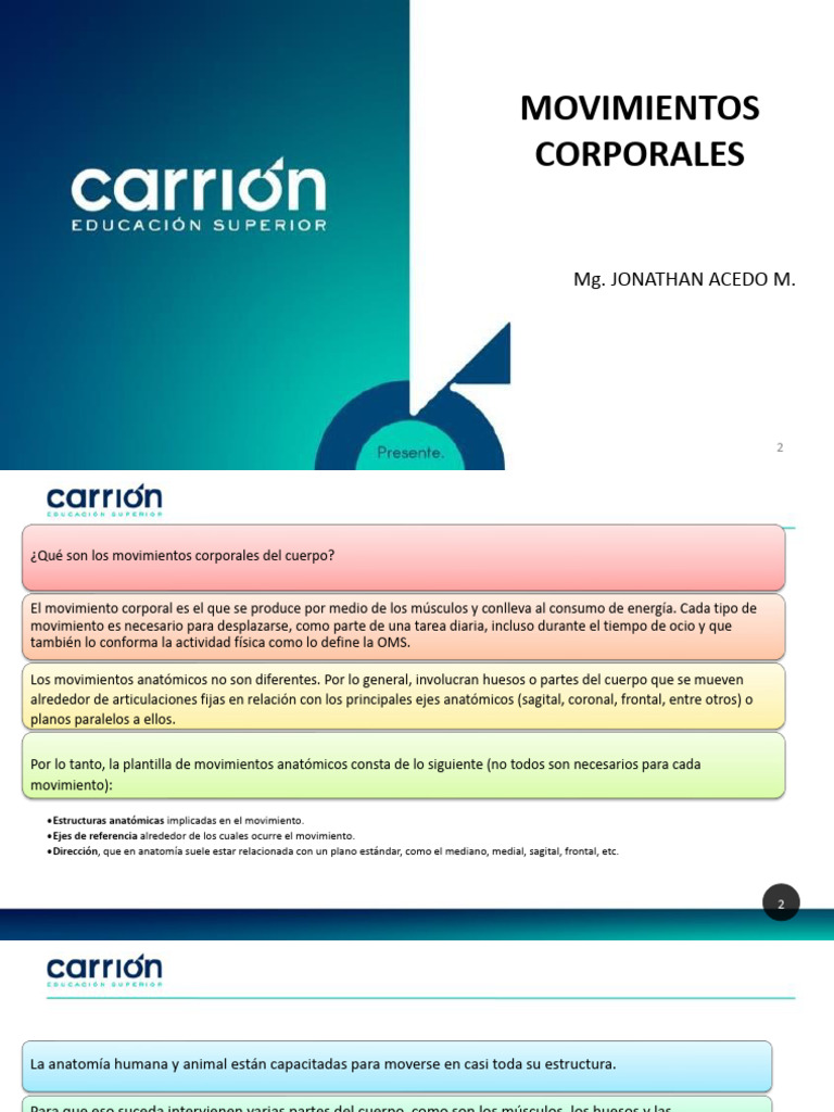 Movimientos Corporales | PDF | Distonia | Anatomía