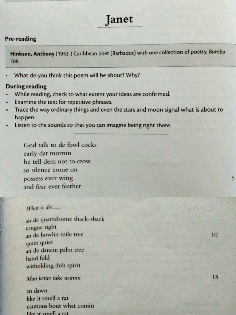 Janet - Anthony Hinkson | PDF