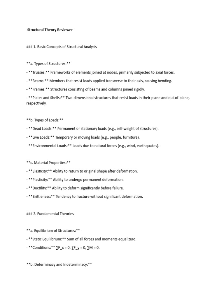 Reviewer 1 - Structural Theory | PDF | Deformation (Engineering) | Bending