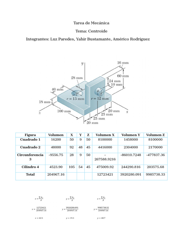 Tarea de Centroide | PDF