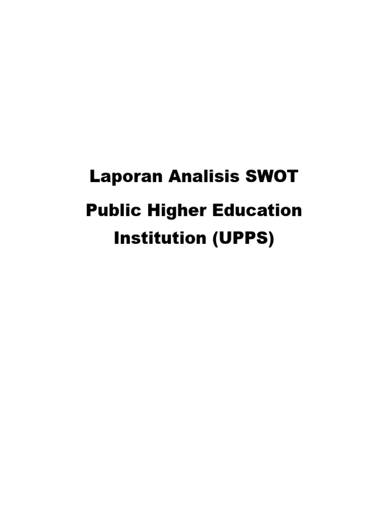 Laporan Analisis SWOT | PDF